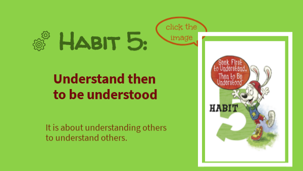 Presentation of habit 5
