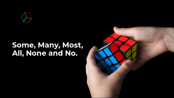 Some, Many, Any, Most, All, No (none of)