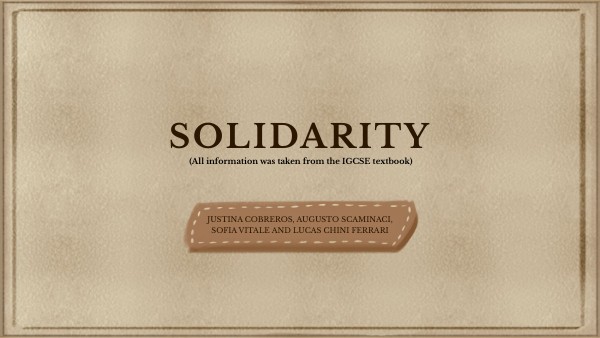 Solidarity!