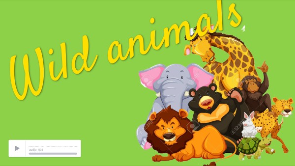 wild animals | Genially