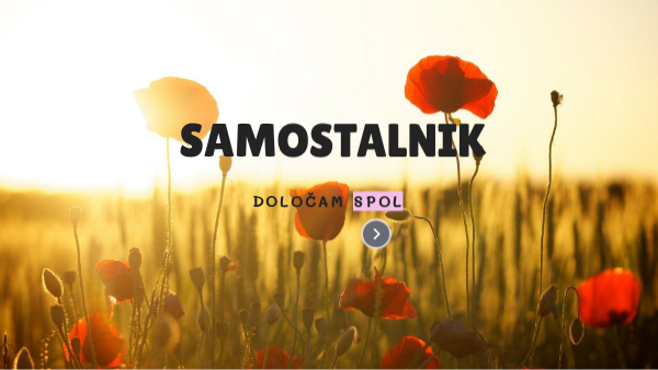 SAMOSTALNIK - določanje SPOLA | Genially