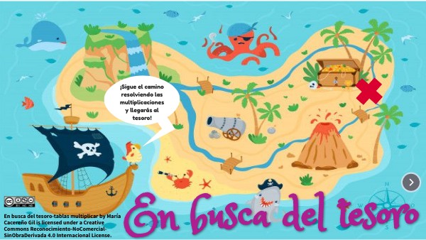 Búsqueda del tesoro tablas multiplicar | Genially