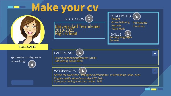 Make a cv | Genially