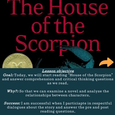 "House of the Scorpion" by Nancy Farmer Book Study