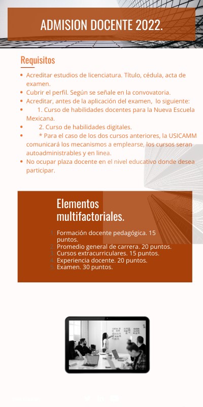 REQUISITOS. ADMISION 2022. | Genially