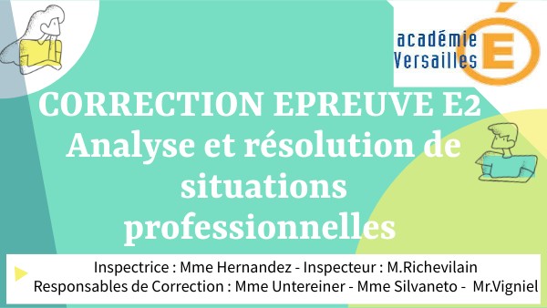 Correction Epreuve E2 AGEC | Genially