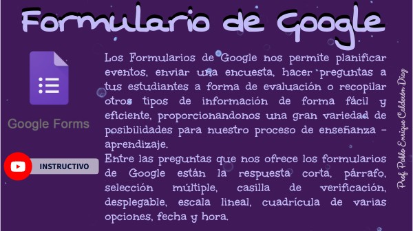 FORMULARIO DE GOOGLE