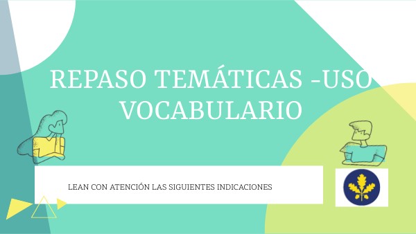 REPASO NOVENO-VOCABULARIO