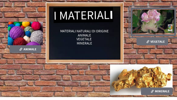 I MATERIALI NATURALI