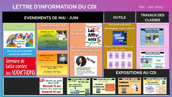 Lettre d'info élèves - mai/juin 2024