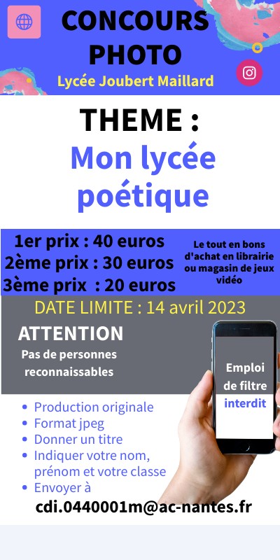 Affiche concours photo 2023