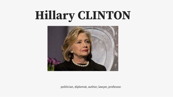 Hillary Clinton | Genially