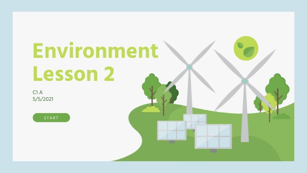Environment lesson 2