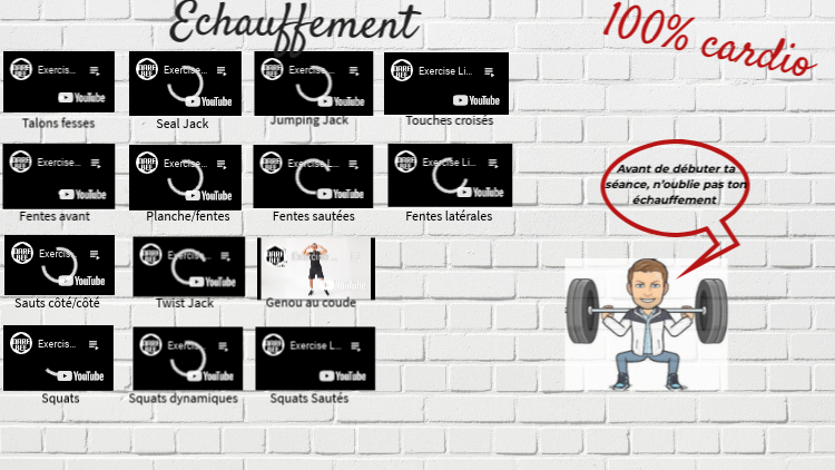 Echauffement Cardio-vasculaire EPS