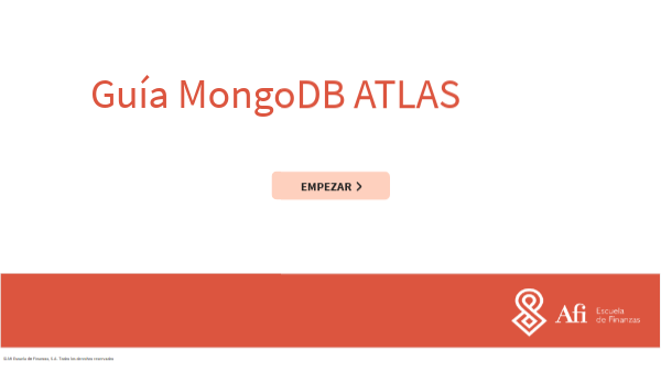 Guía MongoDB ATLAS