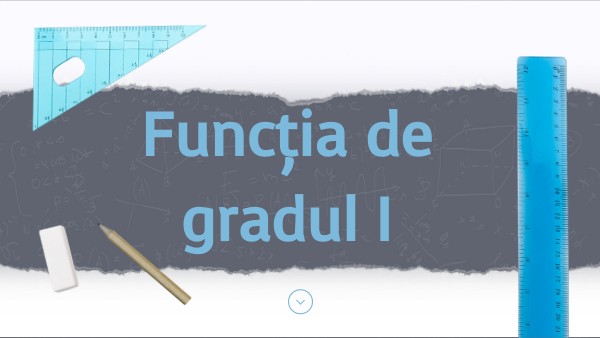 Joc matematic pe funcția de gradul I | Genially