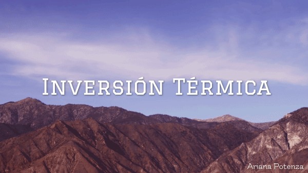 Inversión térmica