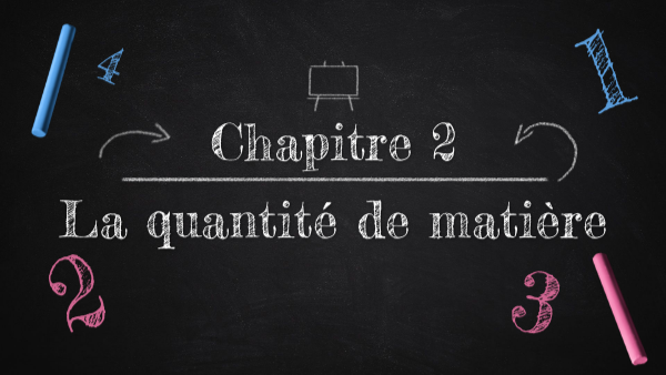 Chapitre 2 - La quantité de matière | Genially