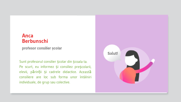 Promovare consilier școlar | Genially