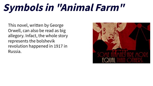 Animal Farm Symbols