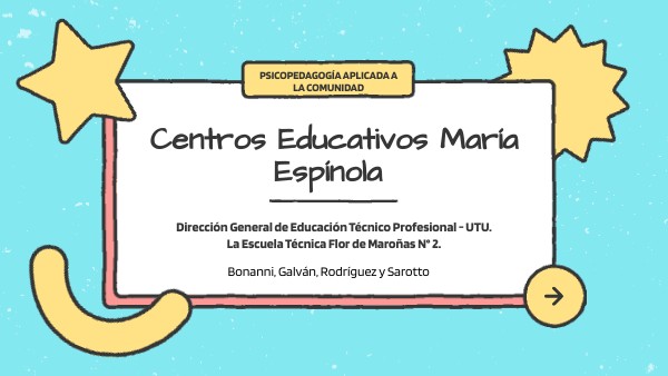 CENTROS EDUCATIVOS MARÍA ESPÍNOLA