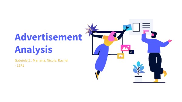 Advertisment Analysis - English | Genially