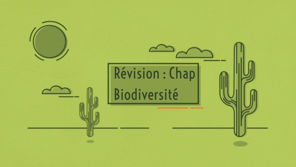 révision biodiversité et son évolution | Genially