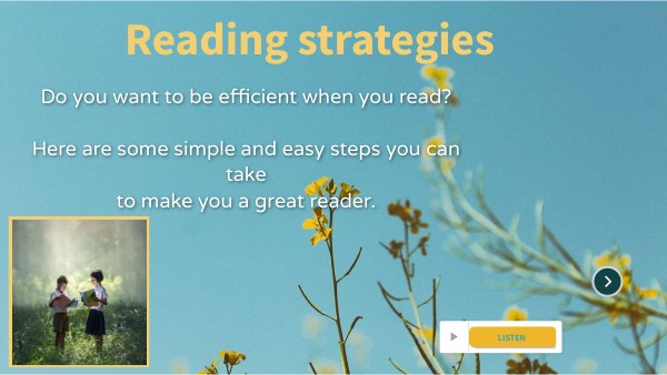 Reading strategies | Genially