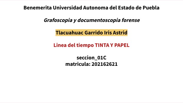 LINEA DE TIEMPO TNTA Y PAPEL | Genially