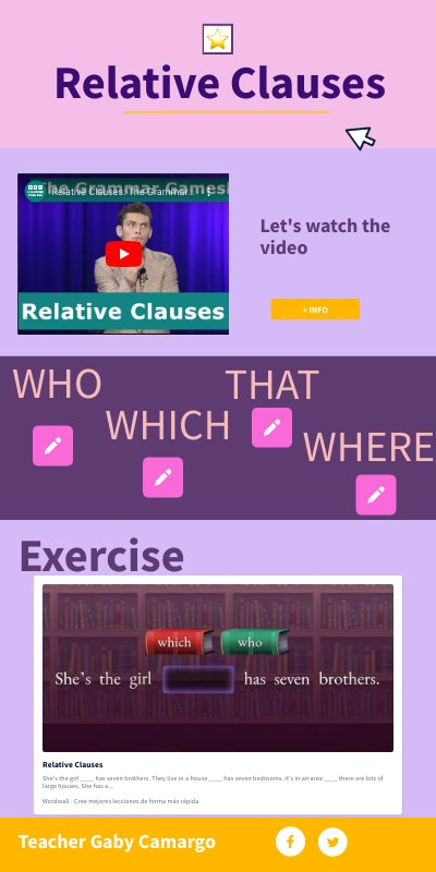 Relative Clauses | Genially