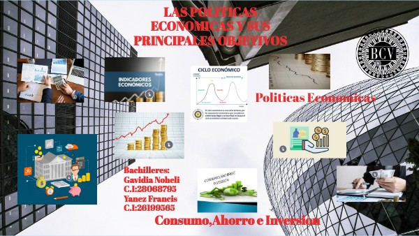 Las Políticas Económicas y sus Principales Objetivos