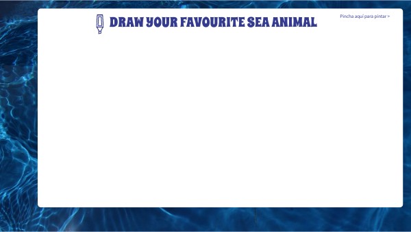 PICTIONARY SEA ANIMALS | Genially