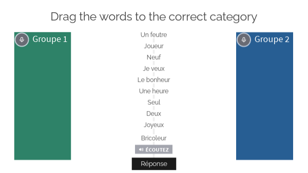 Pronunciation course EU sorting activity | Genially