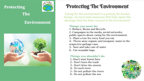 Protecting The Environment | Genially