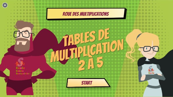 Tables Multiplication 2 à 5 | Genially