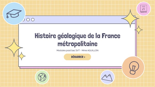 Histoire géologique de la France module | Genially
