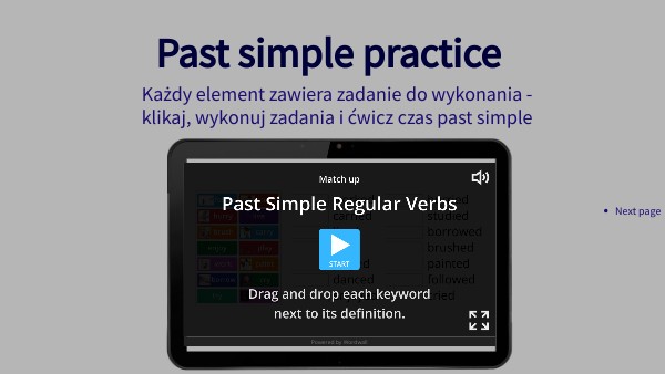 Past simple practice | Genially