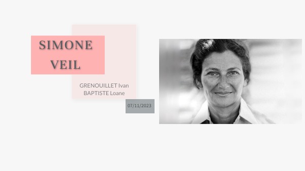 Simone Veil | Genially