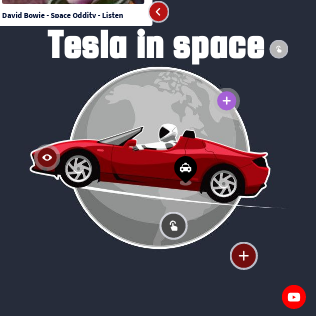 Tesla in space