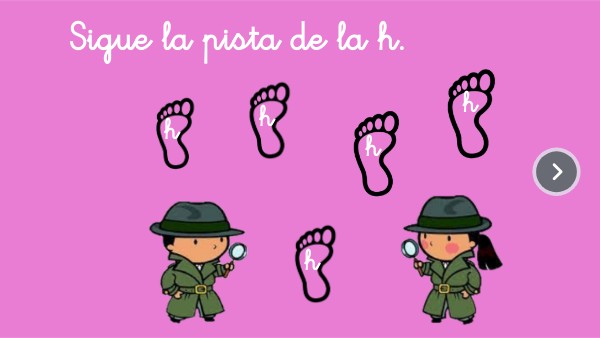 SIGUE LA PISTA DE LA H.