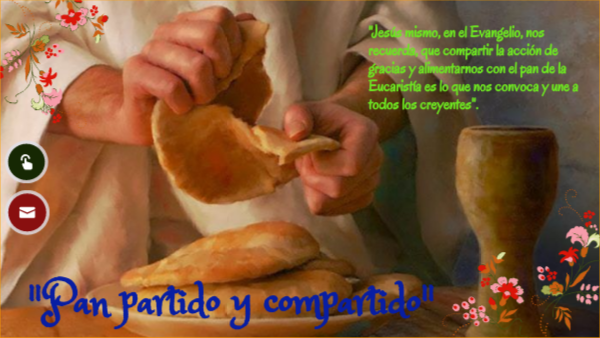 Pan partido y compartido.