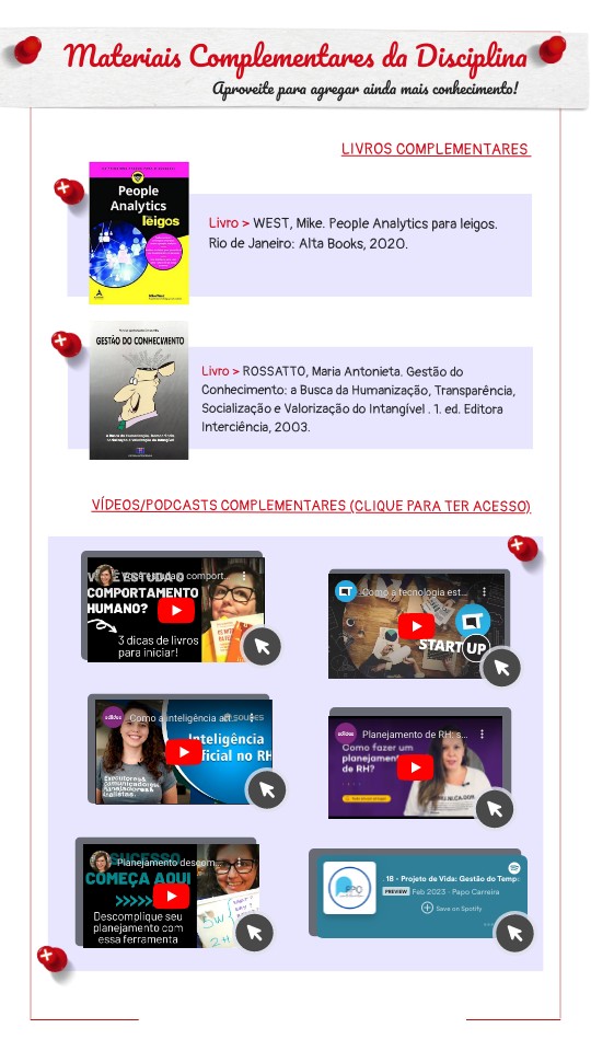 Materiais Complementares - Disc. Planejamento de RH