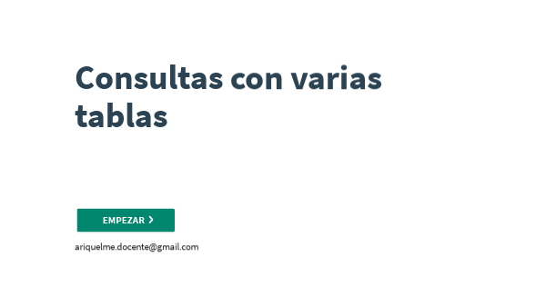 Consultas multitabla | Genially