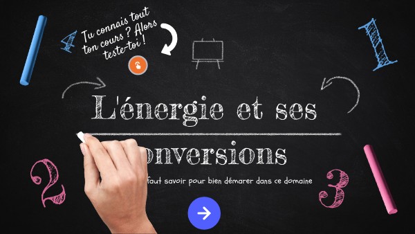L'énergie et ses conversions (3ème) | Genially