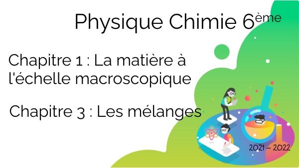 Chimie 6ème | Genially