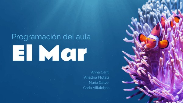 Programación del aula (Mar) | Genially