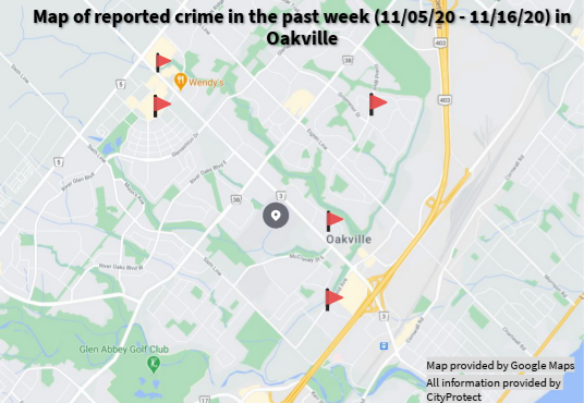 Map of Crime Oakville | Genially