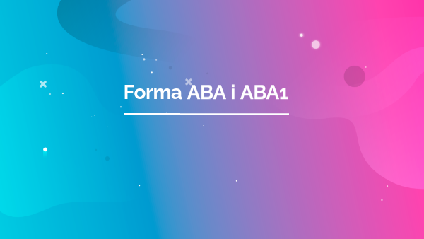 Forma ABA i ABA1 | Genially