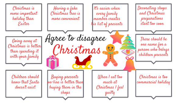 agree to disagree christmas | Genially
