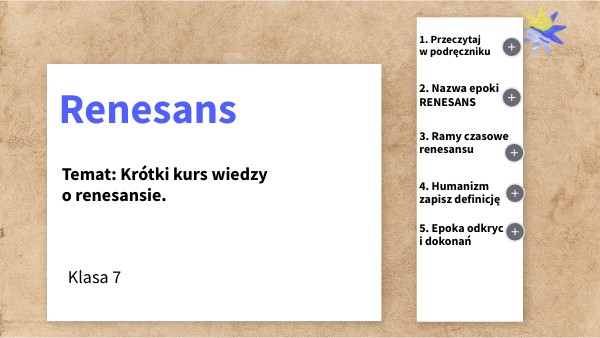 Renesans kl.7 | Genially